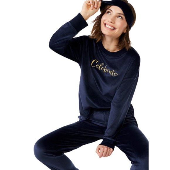 Joyspun | Intimates & Sleepwear | Joyspun Womens Velour Pajama Sleep ...